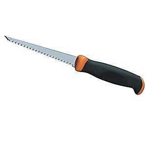 Edward Tools Harden Jab Saw with 6” EasyCut Blade - Drywall Knife mades clean cut through Drywall - High Carbon Steel for Precise Cuts - Ergo Keyhole Saw Handle - For Drywall, Sheetrock, Wood