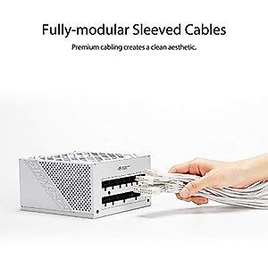 ASUS ROG Strix 850W White PSU - ROG Heatsinks, Axial-Tech Fan, 80 Plus Gold, Fully Modular, 10-Year Warranty