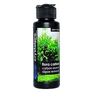 Crystalpro Flora Carbon 4.22 Oz - Concentrated Bioavailable Carbon Source for Freshwater and Planted Aquariums (125 ml)