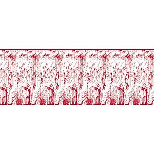 Beistle 4' x 30' Bloody Wall Backdrop (00710)