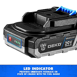 DEKOPRO 20V 2.0Ah Lithium-ion Battery Pack