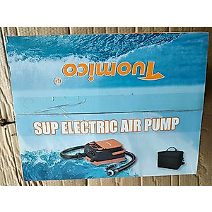 Rechargeable Sup Air Pump Electric Portable, 16PSI 12V with Battery, Stand Up Paddle Board Electric Pump Inflator/Deflator-Portable Air Compressor for Paddle Boards,Boat,Kayak