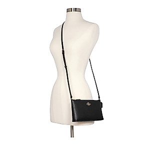 COACH Womens Zip Top Crossbody (IM/Black)