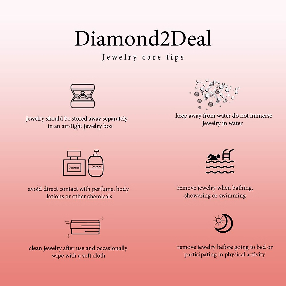 Diamond2Deal 925 Sterling Silver Dangle Heart Ring Size 8