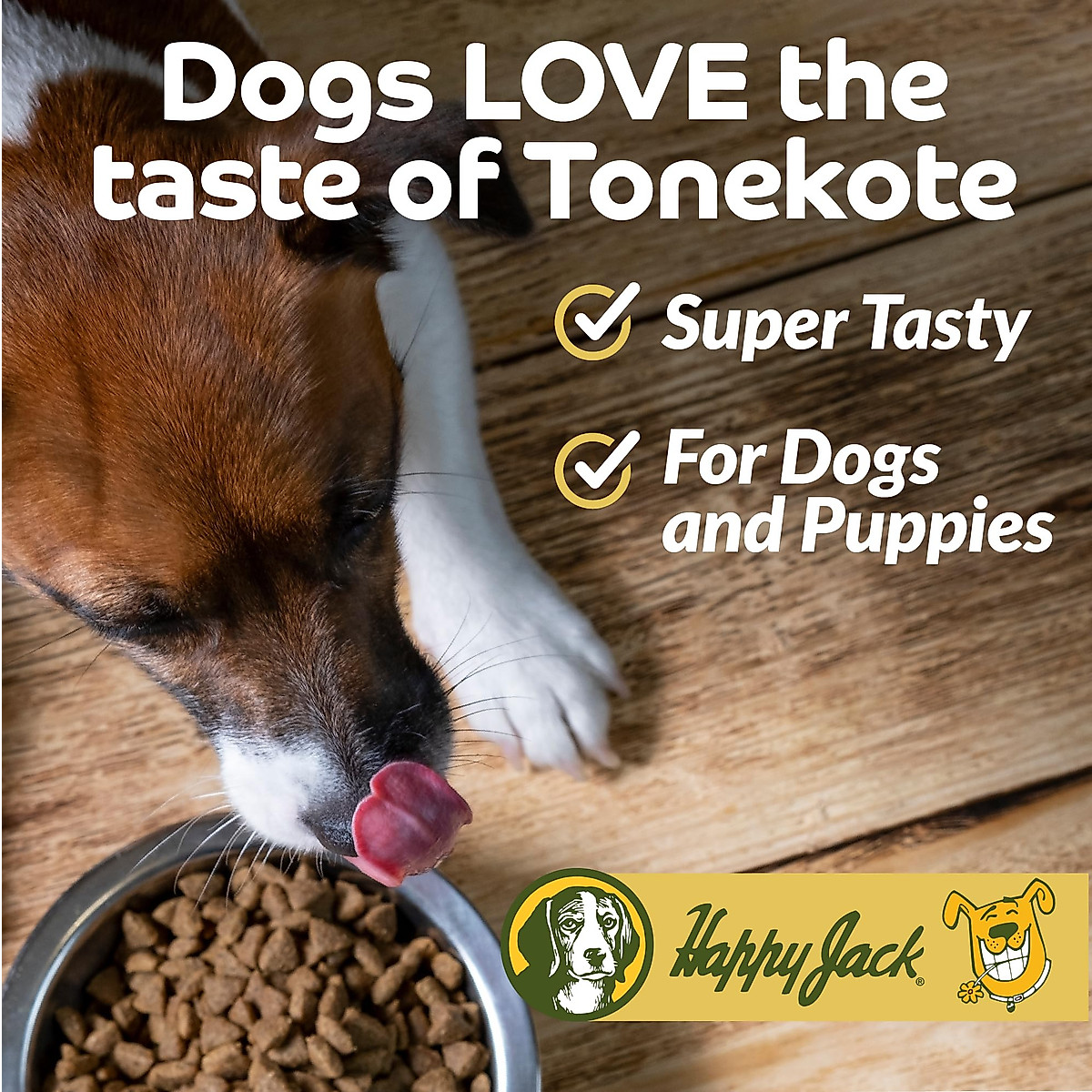 Happy Jack Tonekote Dog Skin & Coat Supplement, Oil for Dogs with Essential Fatty Acids & Vitamins for Itching Skin Relief, Hot Spots, Dull Coat, Dry Skin, Excessive Shedding, 16 oz