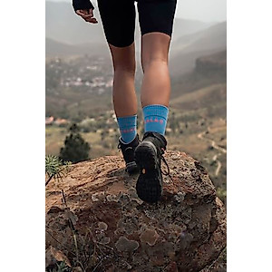 FALKE Women's TK2 Explore Cool Hiking Socks, Mid Calf, Medium Padding, Breathable Quick Dry, Cooling, Lyocell, Grey (Asphalt Melange 3180), 5-6, 1 Pair
