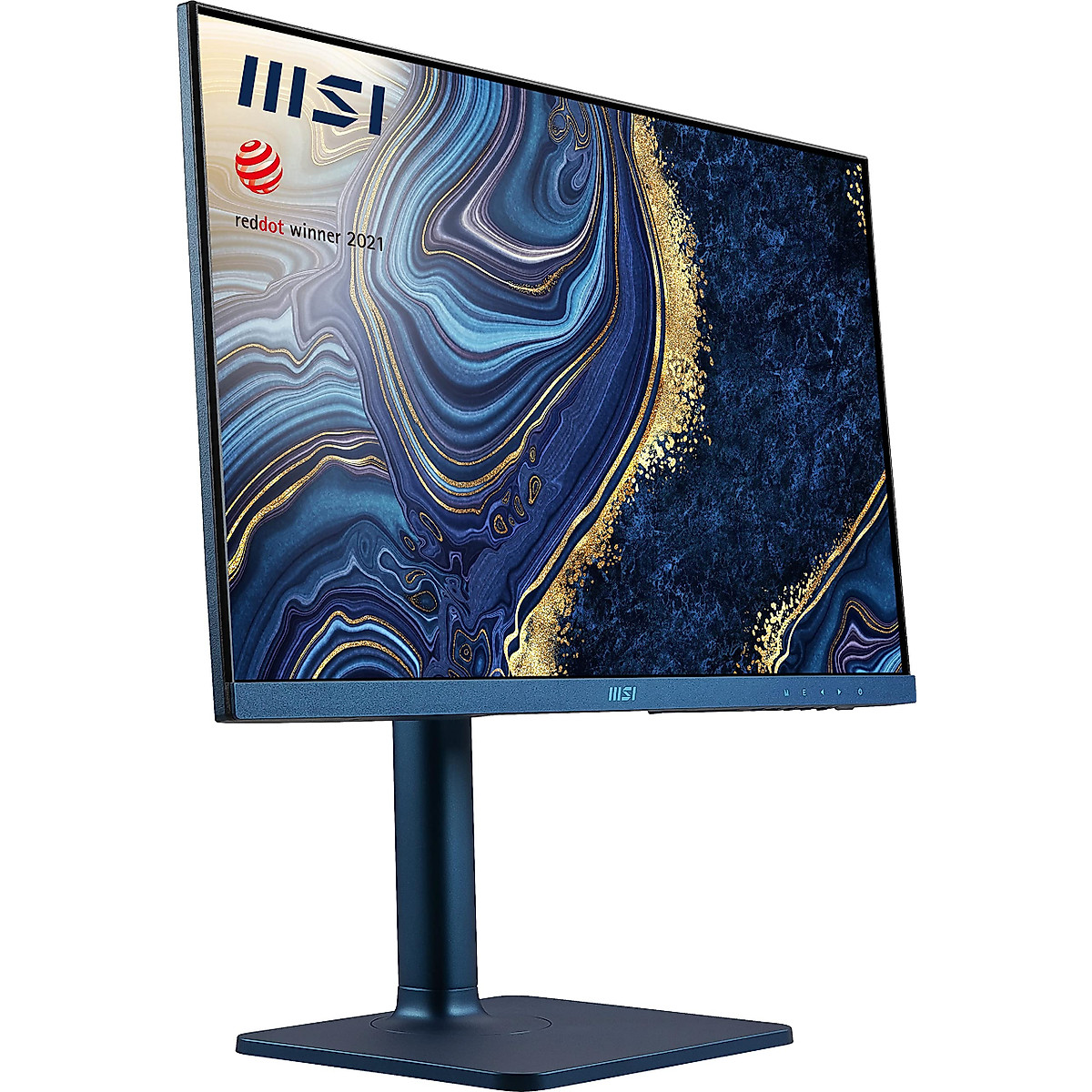 MSI Modern MD241P Ultramarine, 24" Monitor, 1920 x 1080 (FHD), IPS, 75Hz, TUV Certified Eyesight Protection, 5ms, HDMI, USB C, Tilt, Swivel, Height Adjustable, Pivot