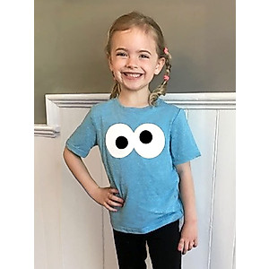 Isaac Mizrahi Loves Sesame Street Cookie Monster Toddler Baby Short Sleeve Tee (3T, Blue)
