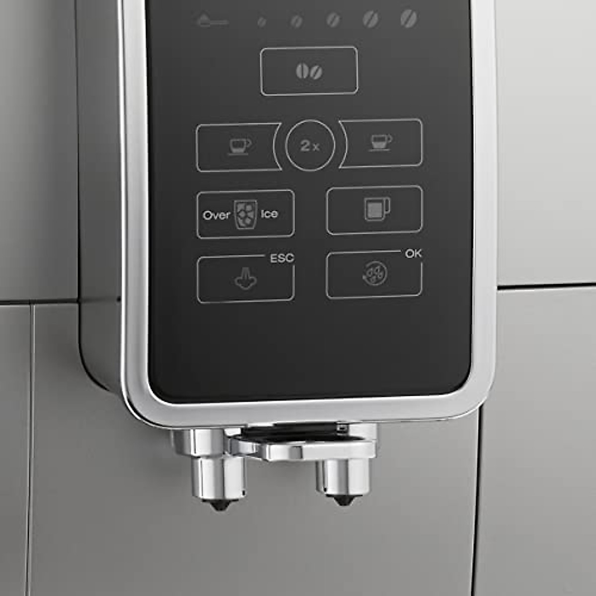 De'Longhi Dinamica Fully Automatic Coffee and Espresso Machine with Premium Adjustable Frother, Stainless Steel, ECAM35025SB