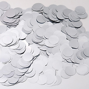 Silver Confetti Balloons, 24 Pcs Thickened 12 Inch Clear Latex Balloon with Confetti Inside for Graduation Decorations Engagement Bridal Shower Party Baby Shower Birthday Party Decoration Supplies