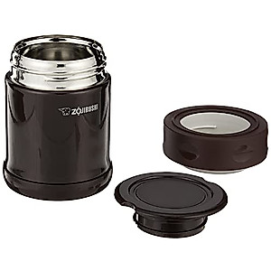 Zojirushi Stainless Steel Food Jar, 11.8-Ounce, Dark Brown