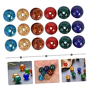 Didiseaon 70pcs Glass Beads Women’s Jewelry Gemstone Beads Beading Kits DIY Craft Beads Loose Beads Jewelry Making Charm Crystal Loose Beads DIY Galss Beads Crystal Round Beads Beaded