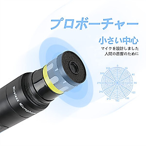 XTUGA A140 Wireless Microphone System,4 Channel UHF Handheld Mic Karaoke Machine with Metal Build,Long Range 300ft for Church/Karaoke/Weddings/Events