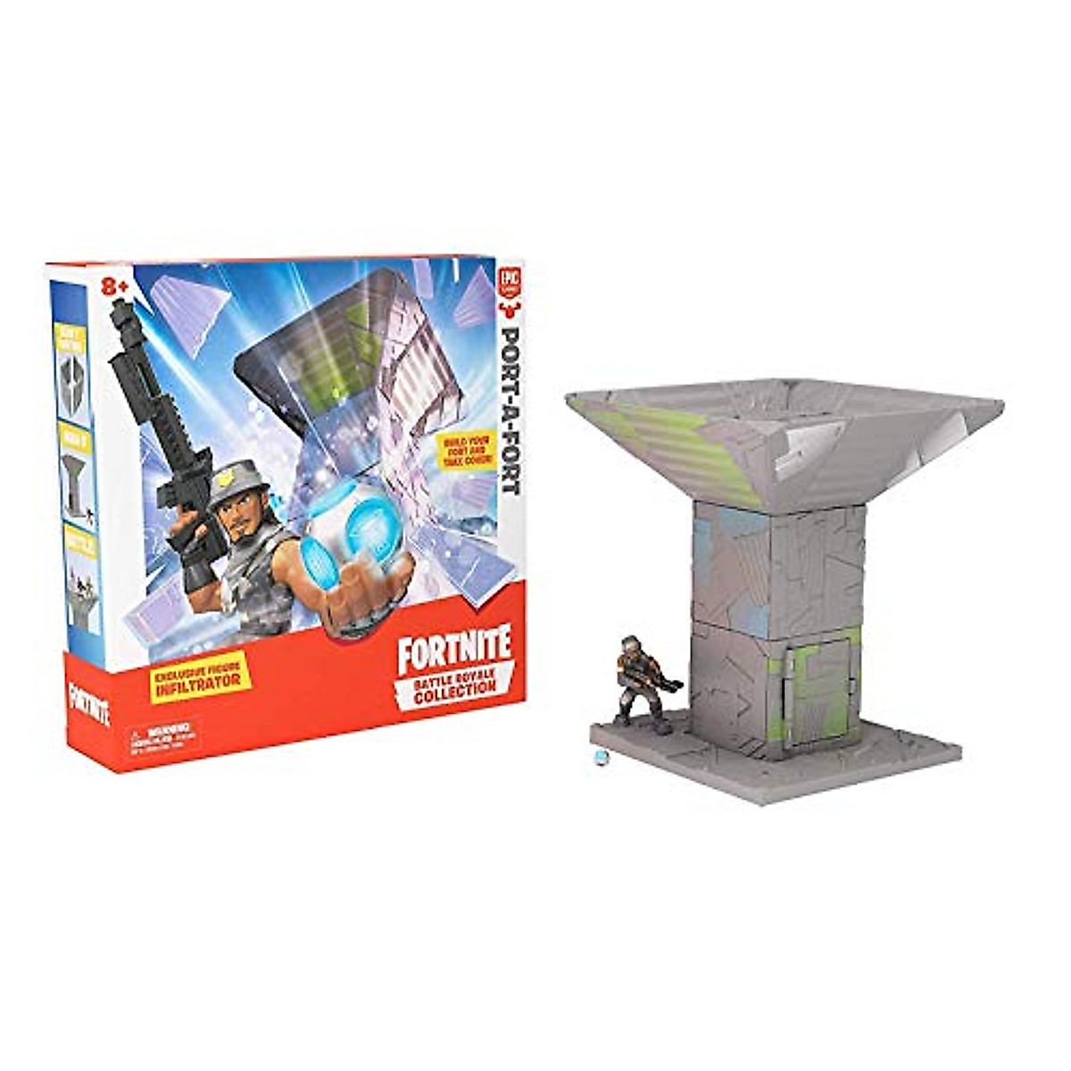 FORTNITE Battle Royale Collection: Port-A-Fort Playset & Infiltrator Figure