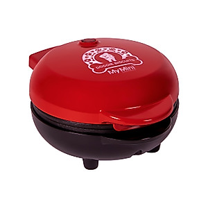 Nostalgia MyMini Dog Treats Maker for Homemade Puppy Treats, 6 Nonstick Bone Shaped Molds on Dual Sided Cooking Surface, Recipes Included