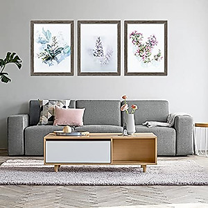 COREAET 16x20 Picture Frames Farmhouse Wooden Photo Frame 2 Pack Rustic Wall Decor for Art Poster, Brown, Plexiglass Cover