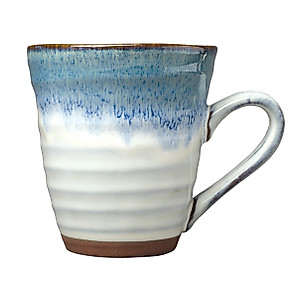 Sango Talia 16-Piece Stoneware Dinnerware Set with Round Plates, Bowls, and Mugs, Dusk Blue