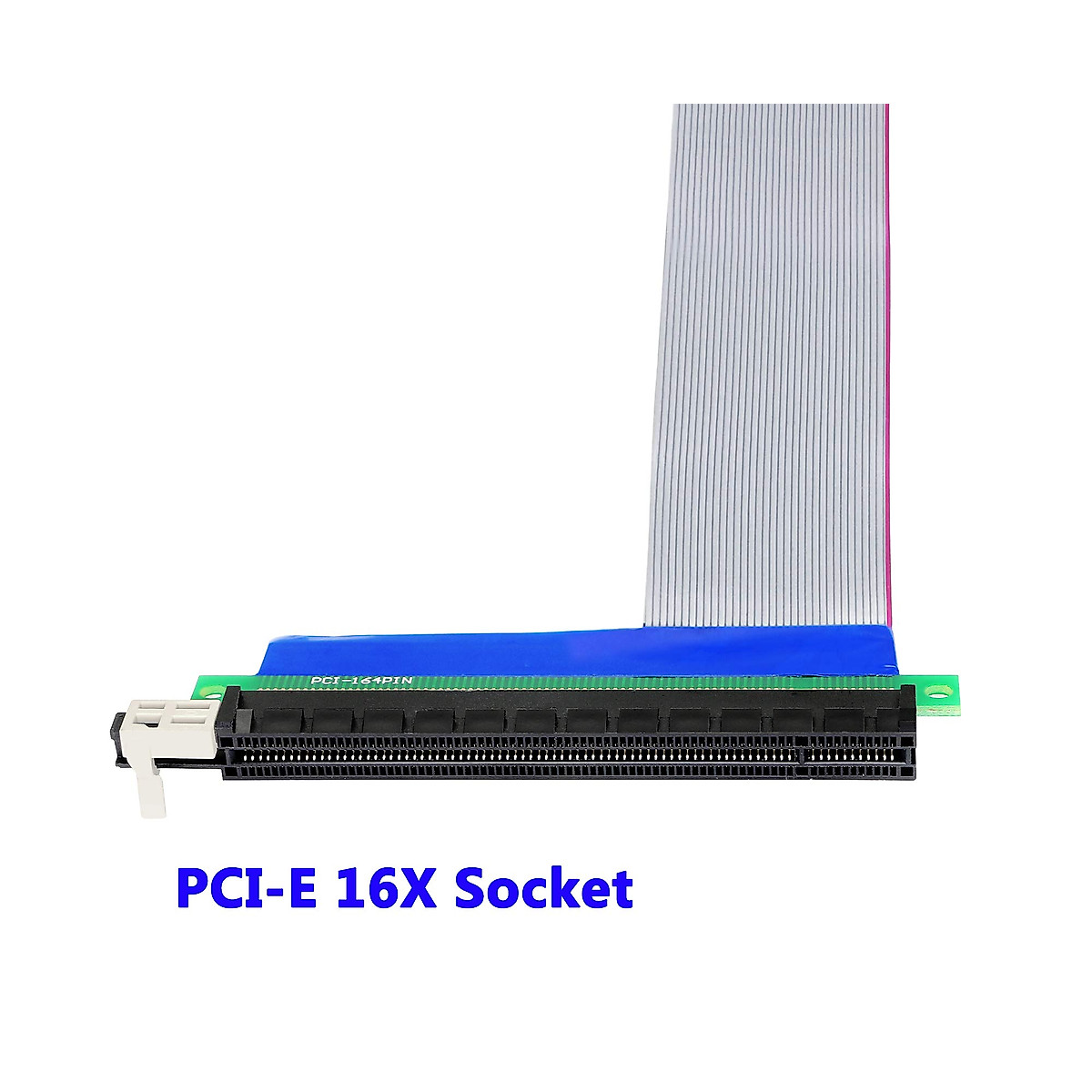 CERRXIAN PCI-e PCI Express 16X Female to 4X Male Riser Mining Extension Cable 14cm(16-4x)