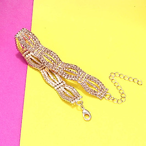 ZOLEAROPY Adjustable Cubic Zirconia Classic Tennis Bracelet For Women Chain Link Bangle Bracelet Jewelry