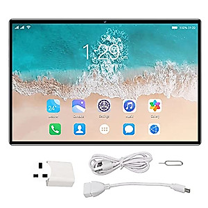 Bewinner 10 Inch Tablet for Kids, 6G RAM 256G ROM 4G Calling Tablet PC for Android 11, 8 Core CPU Processor, Dual Sim Dual Standby, 5G Dual Band WiFi, USB C, 5MP+13MP, 7000mah (Gold)