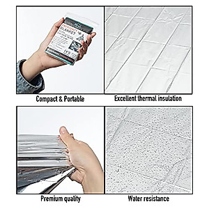 General Medi Emergency Blanket (12-Pack),Emergency Silver Foil Blanket– Perfect for Outdoors, Hiking, Survival, Marathons or First Aid