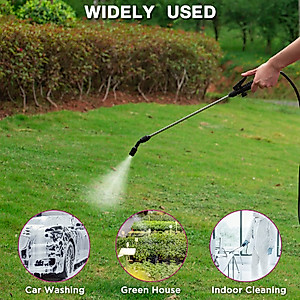 Pump Sprayer Set 1.35 Gallon, ThinkLearn Pressure Sprayer in Lawn & Garden, with Gloves, Measuring Cup and Spare Parts, Portable Hand Sprayer for Yard, Plant Water and Cleaning, 5L Pink