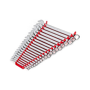 TEKTON 19-Tool Combination Wrench Organizer Rack (Red) | ORG29219 | Made in USA