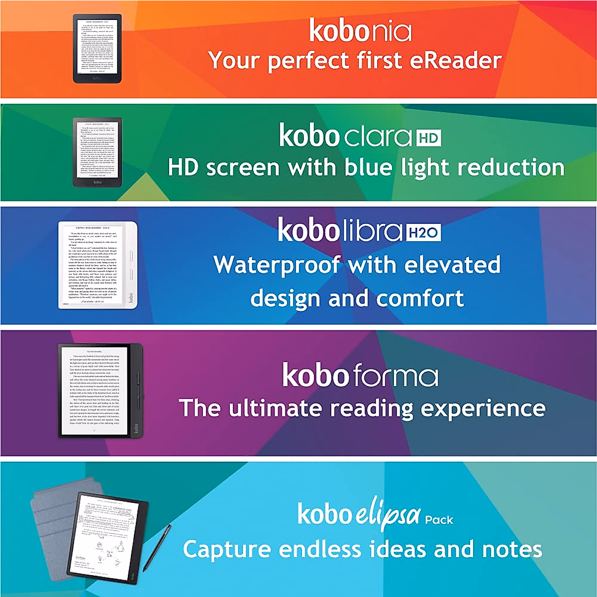 Kobo Nia | eReader | 6” Glare Free Touchscreen | Adjustable Brightness | Thin & Light | eBooks | WiFi | 8GB of Storage | Carta E Ink Technology | Black