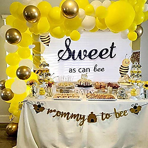 116 Pieces Yellow Balloons, Balloon Garland Arch Kit, Yellow White and Gold Balloons for Baby Shower Honeybee theme Wedding Birthday Graduation Anniversary Globos Para Fiestas Party Decorations
