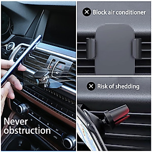 LLKUANG 360-Degree Rotary Cell Phone Holder Mobile Phone Mount Black(Magnet) for BMW 5 Series F11 F10 F07 2010-2016 (Black)