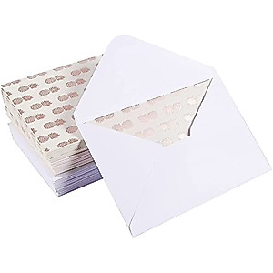 36-Pack All Occasion Greeting Cards in Pink Foil Pineapple Designs, Envelopes Included, 4x6