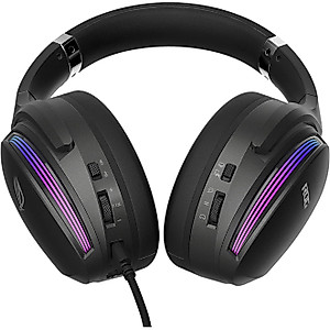 ASUS ROG Fusion II 500 Gaming Headset - AI Beamforming Mic, Noise-canceling AI Mic, 7.1 Surround Sound, Hi-Res ESS 9280 Quad DAC, Game Chat, 3.5mm, USB-C