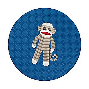 Cute Classic Striped Sock Monkey PopSockets Swappable PopGrip