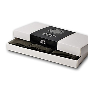 L.Martin 99-100% Pima Cotton Brown Running Ankle Socks Men Women 3Pair 6-9/S