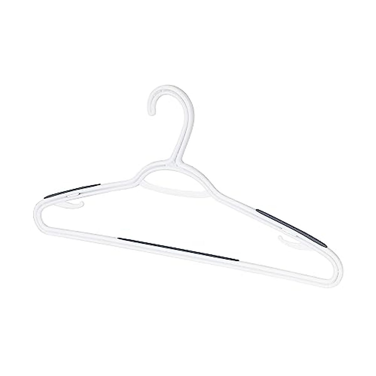 neatfreak! 10 Pack Non-Slip Clothes Hanger, White and Grey