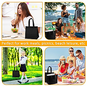 meekoo 12 Pcs Lunch Bag Insulated Lunch Bag Reusable Leakproof Cooler Bag Waterproof Lunch Tote for Women Men Adults Unisex Work Lunch School Picnic Office Travel, Back to School