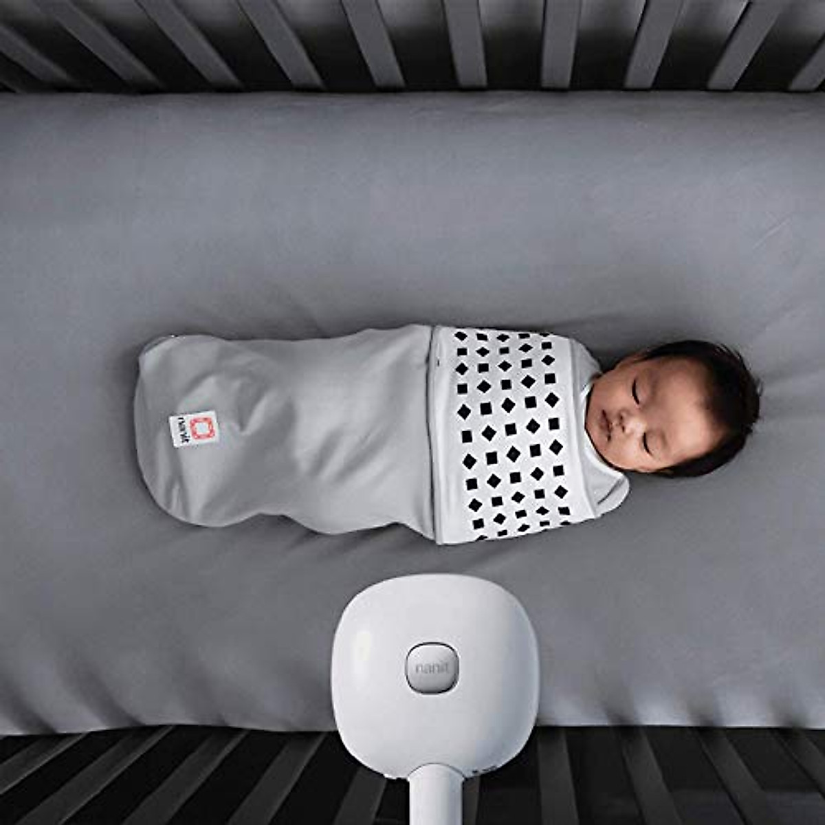 Nanit Plus - Smart Baby Monitor and Floor Stand: Camera with HD Video & Audio - Sleep Tracking - Night Vision - Temperature & Humidity Sensors and Two-Way Audio