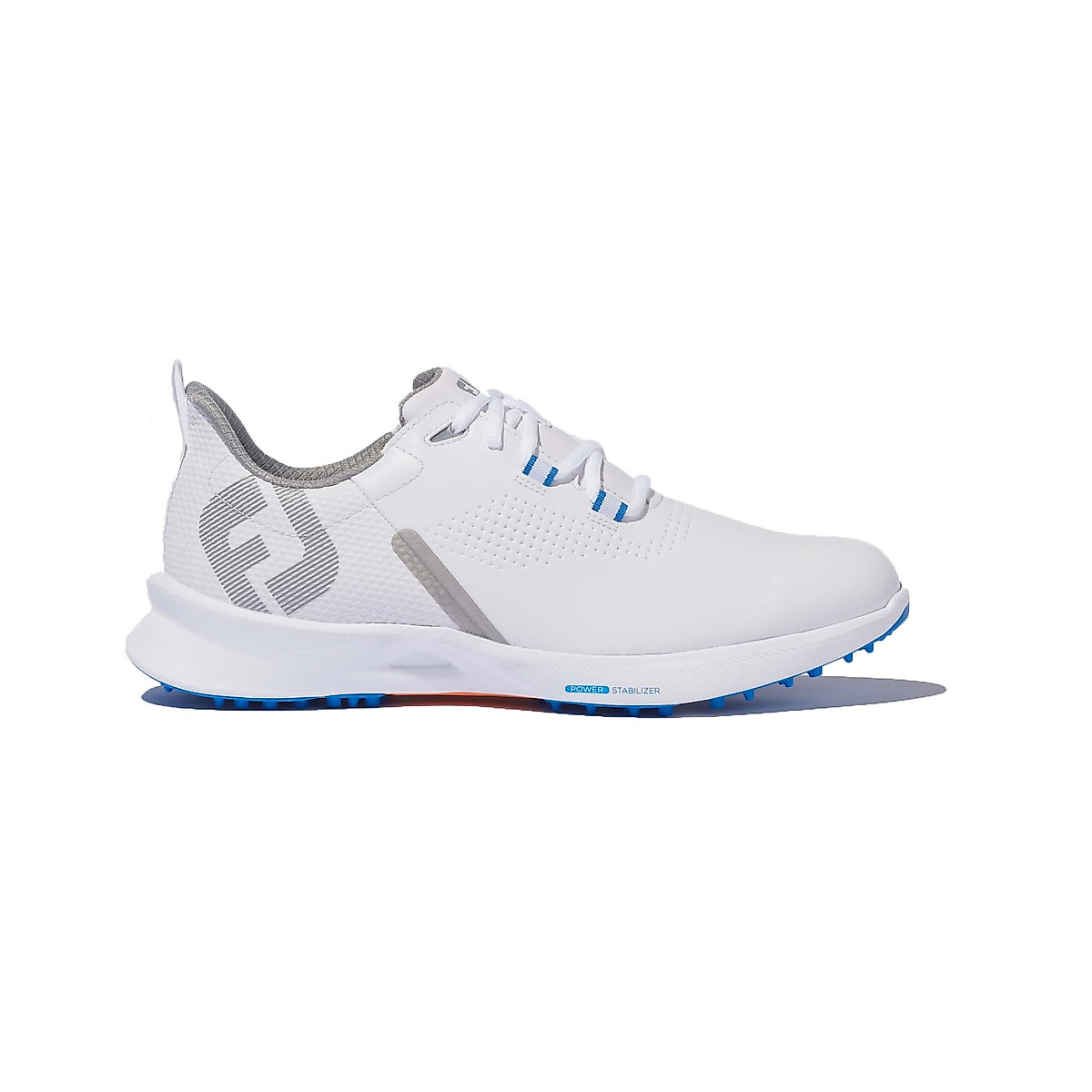 FootJoy Men's FJ Fuel Golf Shoe, White/White/Blue Jay, 12