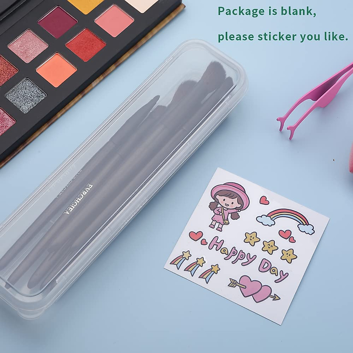 EVRCHGIEA Makeup Brushes Set, Professional Premium Synthetic Powder Foundation Blending Eye Shadow Blush Concealers Face Makeup Brush Kit