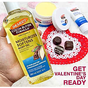 Palmer's Cocoa Butter Moisturizing Body Oil with Vitamin E, Radiant Looking Glow and Skin Hydration, Instant Absorption, Bath, Body and Shower, 8.5 Ounces