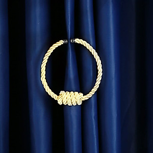 1Pc Magnetic Curtain Tieback Hanging Ball Hold-Back Clip Window Drape Buckle Rope Tie Backs Curtains Holder Accessory,Beige,2Pcs