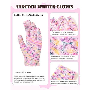 Kids Hat Scarf Gloves Set Girl Ages 3-5 4-6, Toddler Winter Fleece Lined Beanie Hats Mittens 2t Boys Baby 6-12 9 12-18 Months