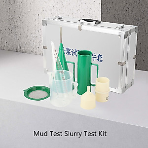 EODSAD Slurry Test Kit, Mud Hydrometer, Mud Viscometer, Marsh Funnel and Viscosity Cup Mud Tester Slurry Test Kit Sand Content Kit Mud Tester Viscosimeter Sand Content Meter Kit