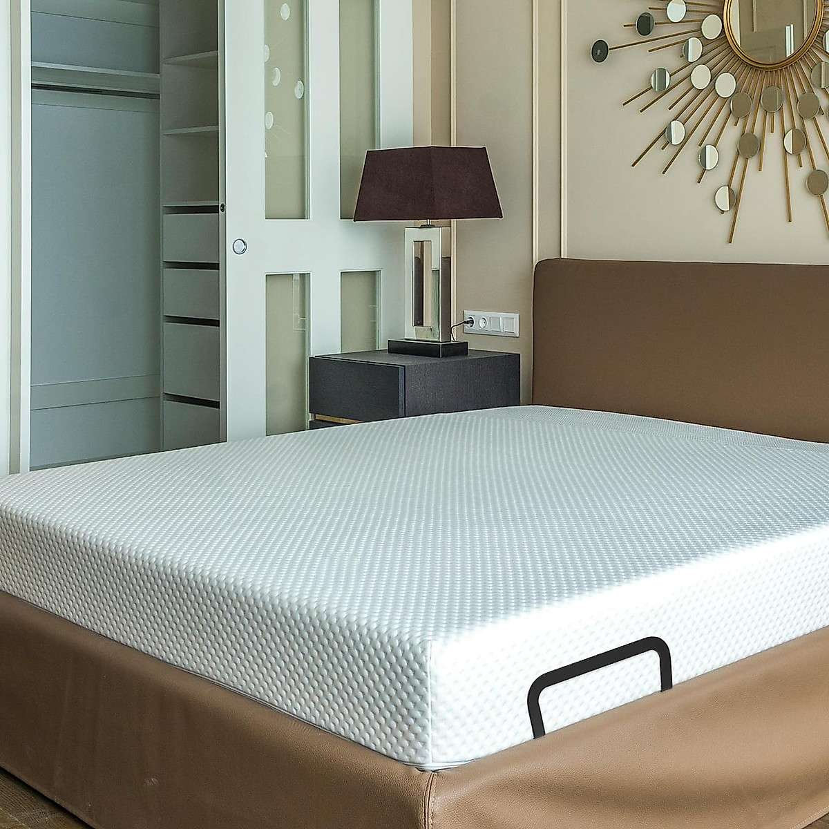 PRETYZOOM Non Mattress Retainer Bar for Full Bed Frames Metal Mattress Stabilizer Slide Stopper Prevents Mattress Sliding with Easy Installation Furniture Stoppers for Secure Sleep