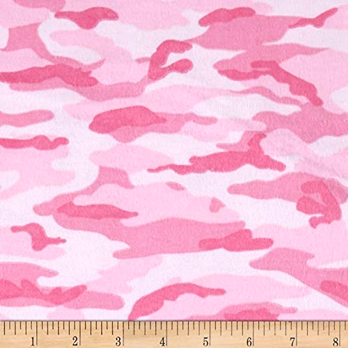 Comfy Flannel Camo Pink, Fabric by the Yard