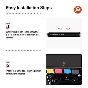 v4ink MX-61NT High Yield Compatible Replacement for Sharp MX-61NT MX-61NTBA MX-61NTCA MX-61NTMA MX-61NTYA Toner Cartridge for MX-2651 MX-3051 MX-3071 MX-3551 MX-3571 MX-4051 MX-4071 Printer, 4-Pack