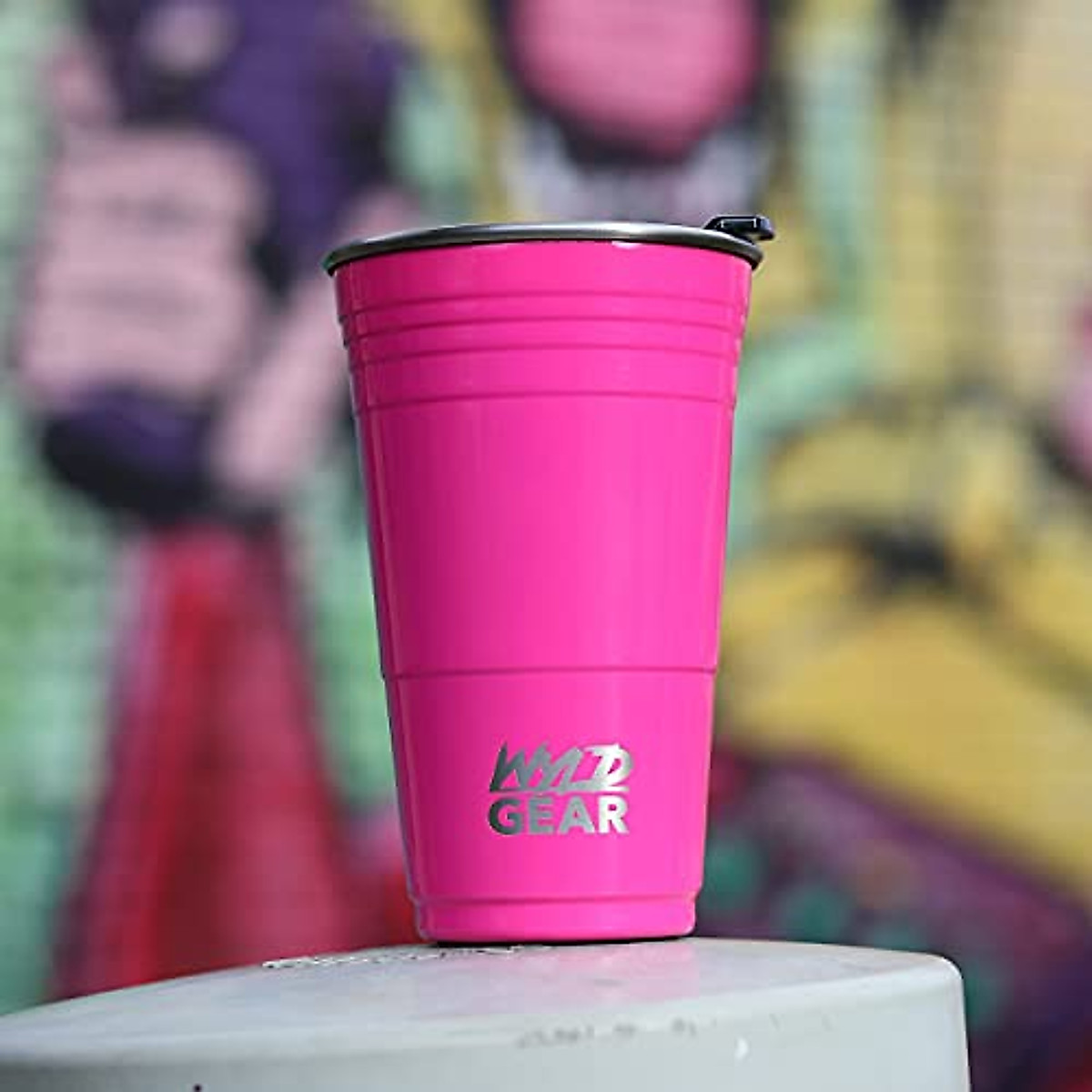 Wyld Gear 16 oz. Insulated Stainless Steel Party Cup Tumbler - Pink