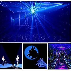 Pinspot Light with Remote, JLPOW Super Bright Mirror Ball Spotlight, Mini 15W RGBW LED Beam Spot Lights Stage Effect Lighting, Best for DJ Disco Party Bar Club Show Wedding Children's Theater