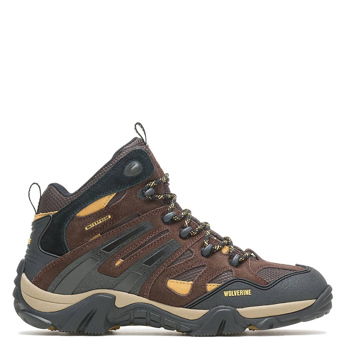 Wolverine Men's Wilderness Waterproof Hiking Boot, Chocolate Brown, 12 X-Wide