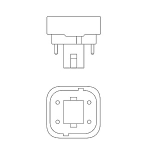 Ushio BC8865 3000137 - CF26DE/841-26W - 4 Pin G24q-3 Base - 4100K - CFL Bulb